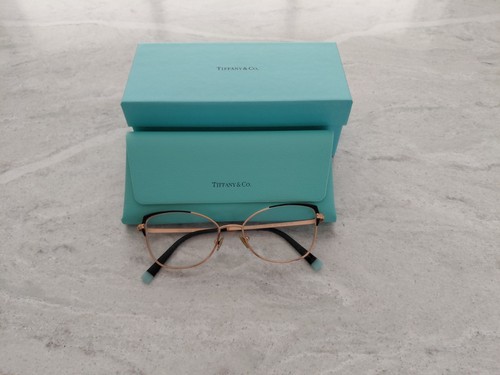 TIFFANY & CO TF1136 6007 Cat Eye/Gold Eyeglasses Frame 53-16-140 & Case ...
