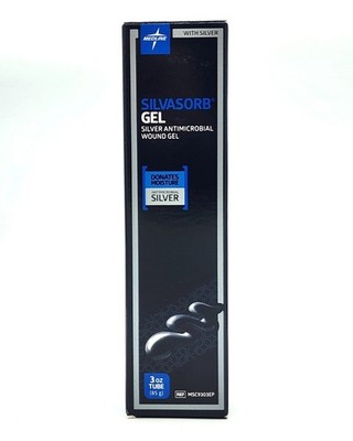 Aurhentic 3oz Medline Silvasorb Silver Antimicrobial Wound Gel Tube ...