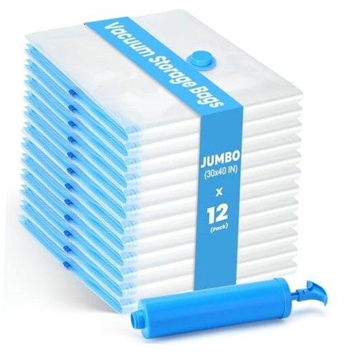 12Pack Thickened Space Saver Vacuum Storage Bags Jumbo for Clothes with Hand 780887498878| eBay