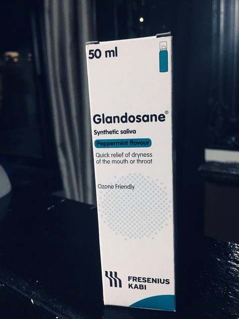 2 X Glandosane Synthetic Saliva Spray 50ml Natural Relief Dry Mouth for ...