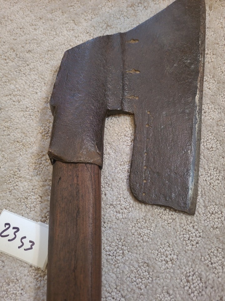 rare 1700s Ax wrought Iron Axe broad hewing Tool Antique battle warrior ...