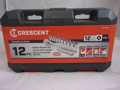 NEW CRESCENT 12PC. 1/4" DRIVE METRIC SOCKET SET # CSWS14MM12 | eBay