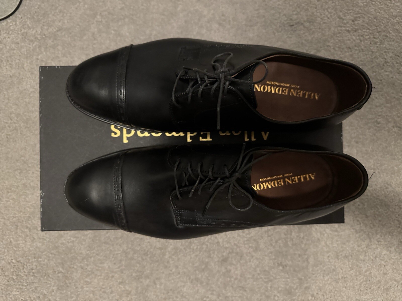 Allen Edmonds Madison Ave 10.5 3E Black | eBay