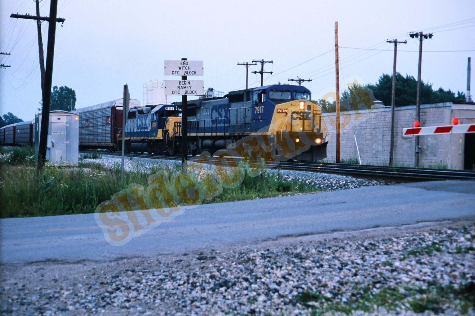 Vtg 2002 Train Slide 7917 CSX Engine Greenwich OH X6J089 | eBay