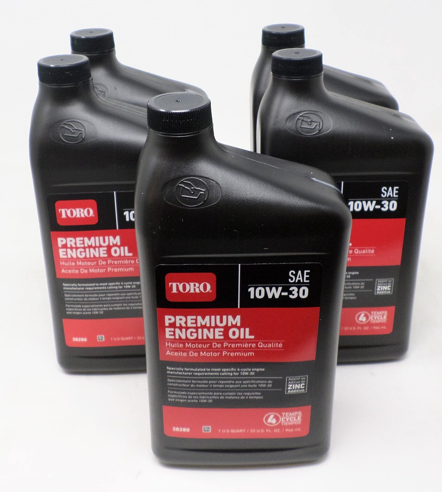 Genuine OEM Toro 38280 SAE 10W-30 4 Cycle Engine Oil Quart - 5 PACK | eBay