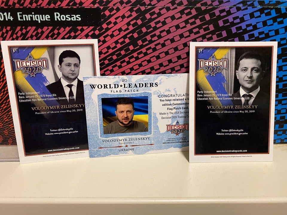 Decision 2020 - World Leaders Flag Patch - Volodymyr Zelenskyy UF2. Lot ...