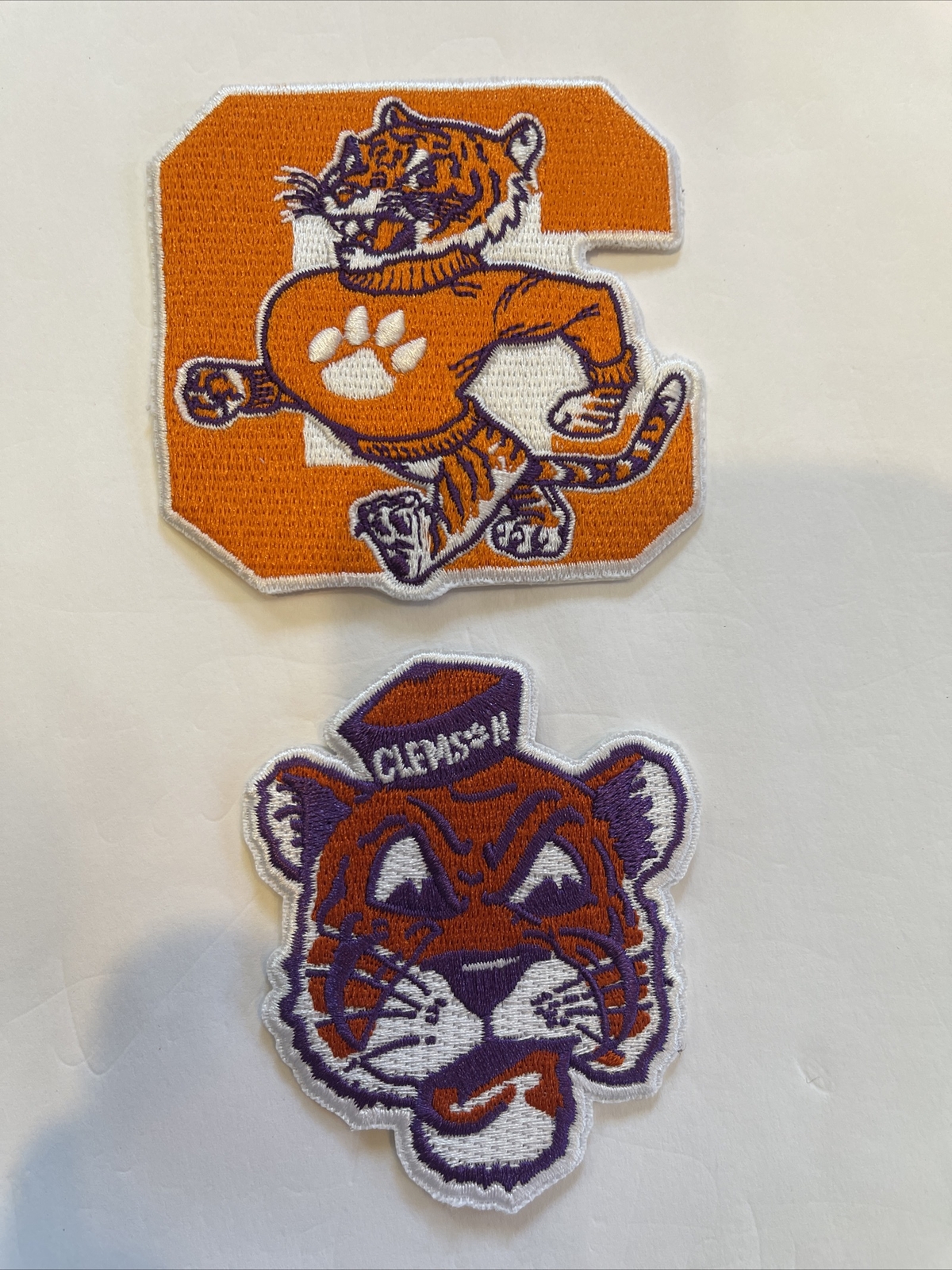 2 CLEMSON U - Clemson Tigers Vintage Embroidered Iron On Patches Patch ...
