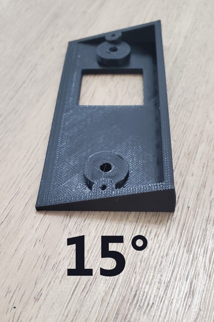 Ring Video Doorbell Wired Bracket Angle Wedge Mount 15 25 35 45 Degree ...