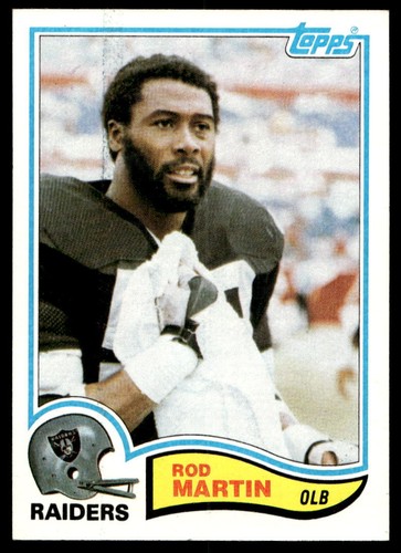 Rod Martin 1982 Topps #194 Oakland Raiders Football Card | eBay