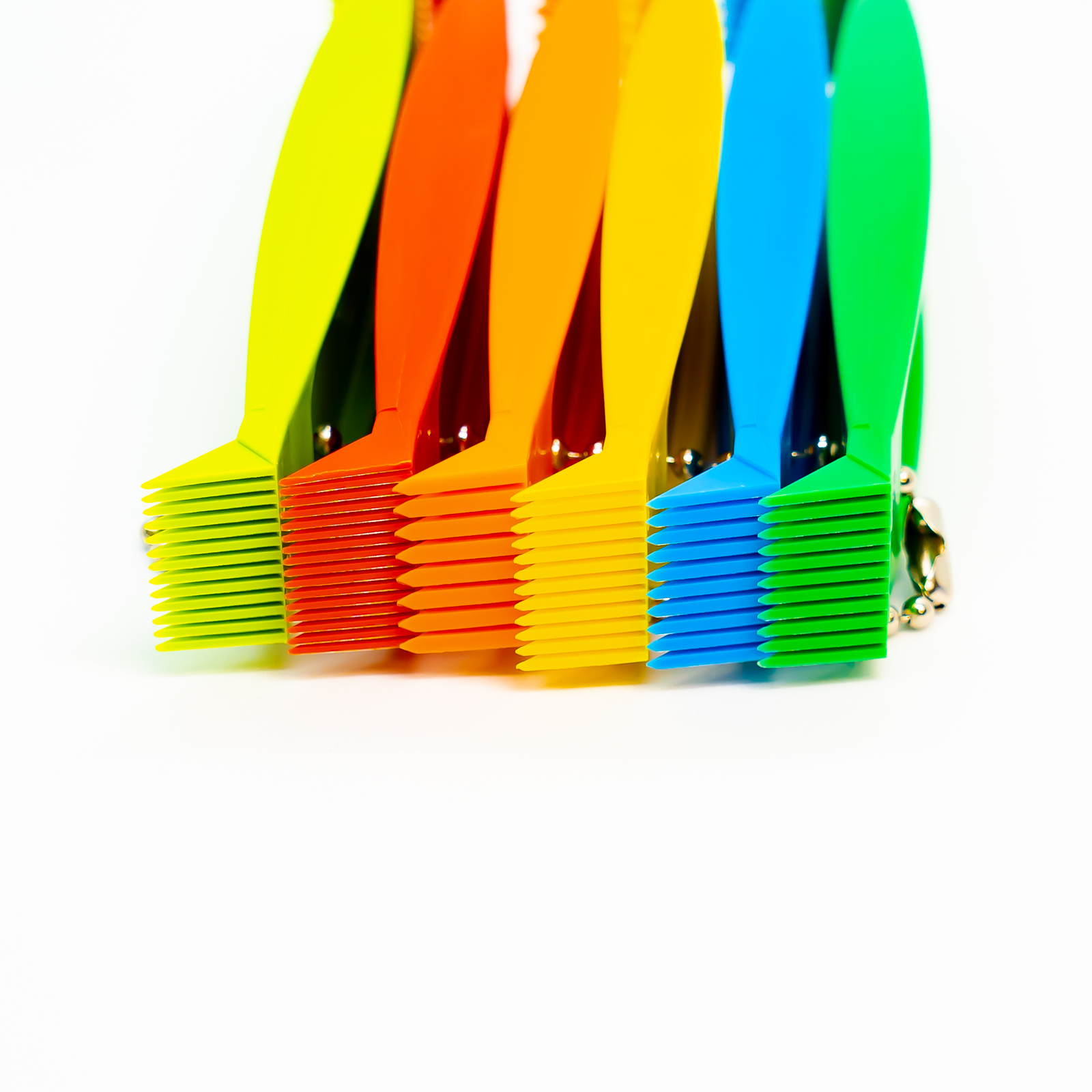 Yellow Jacket Set of 6 Ergonomic AC Fin Combs by FinFix (8 to 20 Fins ...