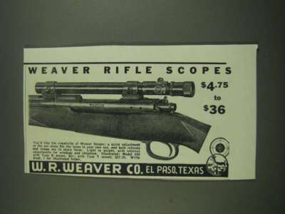 1939 Weaver Model 330 Scope Ad | eBay