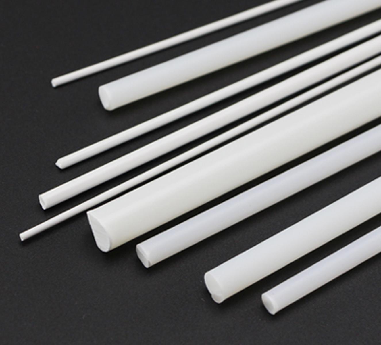 US Stock 10x ABS Styrene Plastic Round Bar Rod Dia 1mm ±10% 9.8" 250mm ...