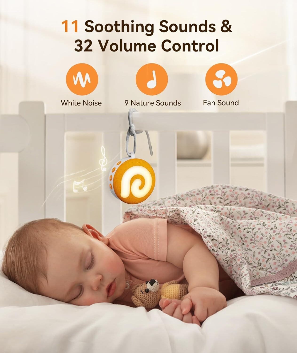 Dreamegg Baby Sleep Soother - Sleep Soother Sound Machine for Baby ...