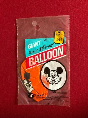 1960's, Walt Disney "Un-Opened" (Mickey & Pluto) Balloons (Scarce ...
