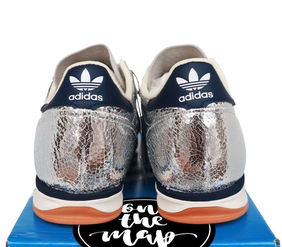 Adidas SL72 OG Silver Metallic Navy Blue White Gum UK 4 5 6 7 US JH8654 ...