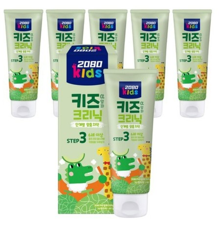 Korean 2080 Kids Teeth Clinic Toothpaste Step 3 80g 6ea Baby Kid ...
