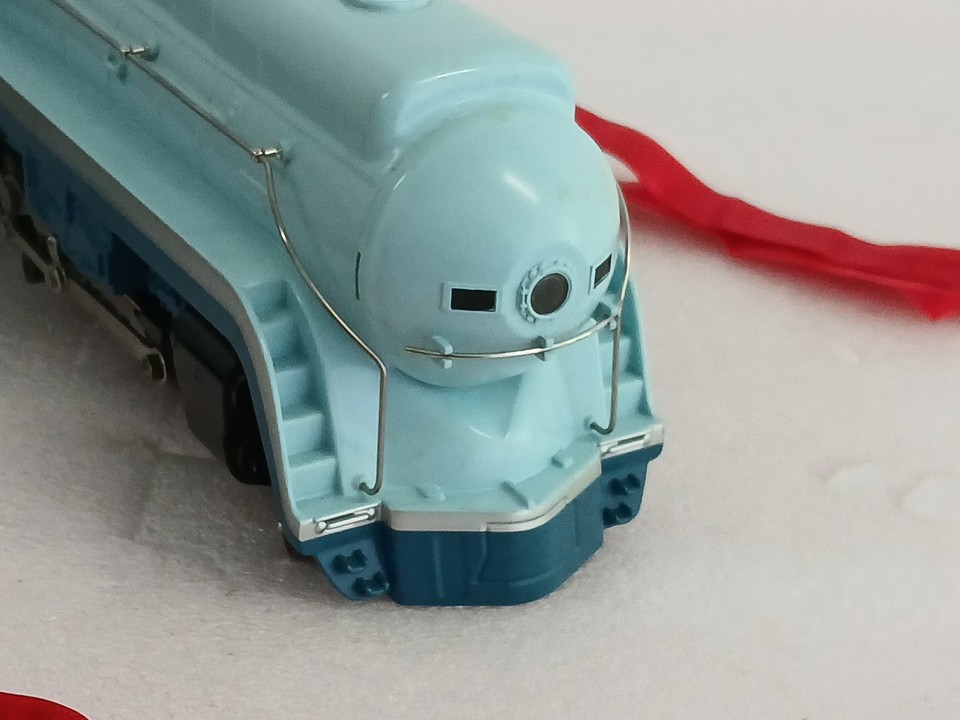 O- GAGE WILLIAMS SANTE FE BLUE GOOSE 4-6-4 HUDSON STEAM ENGINE 2 CAR ...