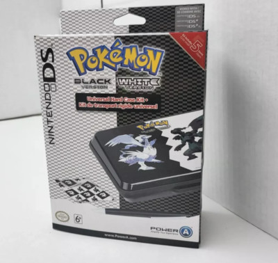 MINT NEW POKEMON BLACK & WHITE HARD SHELL TRAVEL CASE FOR NINTENDO DSI ...