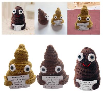 Inspired Toy Funny Positive Poo Knitted Doll Creative with Positive ...
