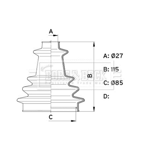 BORG & BECK Bellow, drive shaft BCB1003 FOR Movano Master 5 Series ...