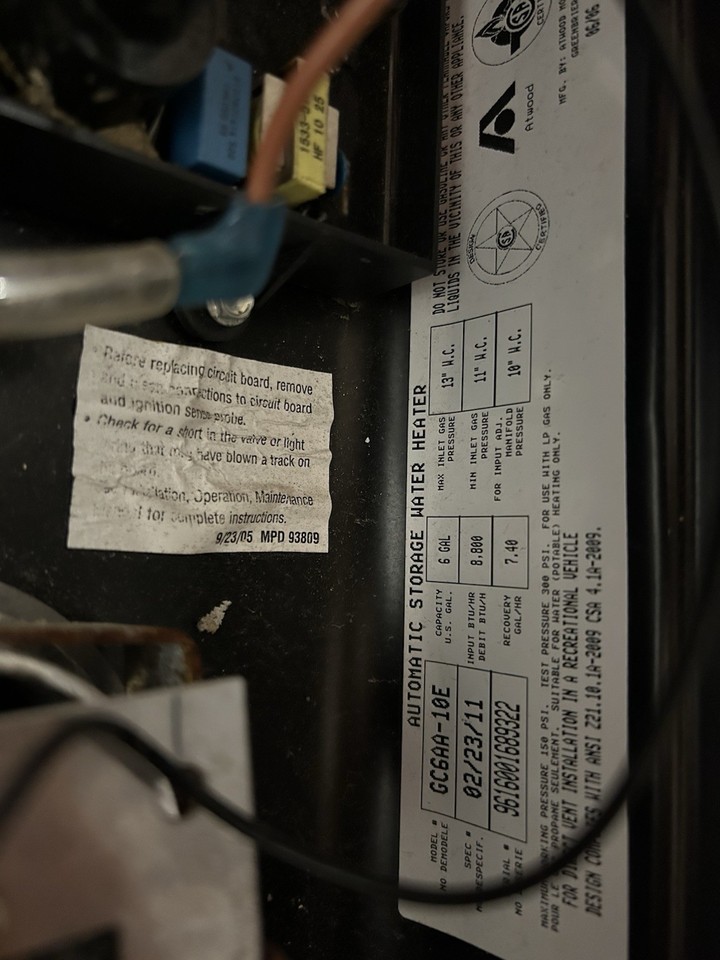 SALVAGE atwood gc6aa-10e water heater | eBay