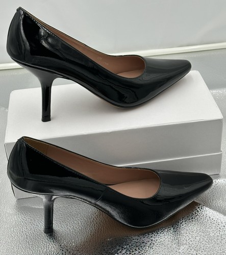 LINEA Paolo Women Sz 10M Black High Heel Patent Leather Shoes EUC! | eBay