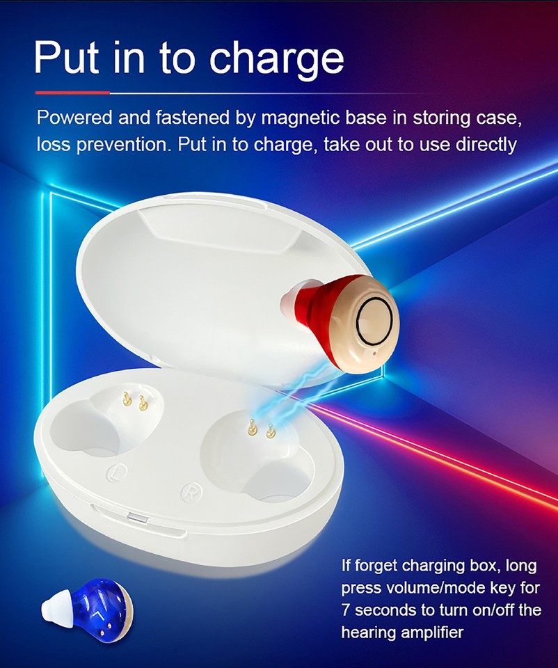 Ear Hearing Aids Digital Sound Voice In-Ear Enhancer Invisible Mini ...