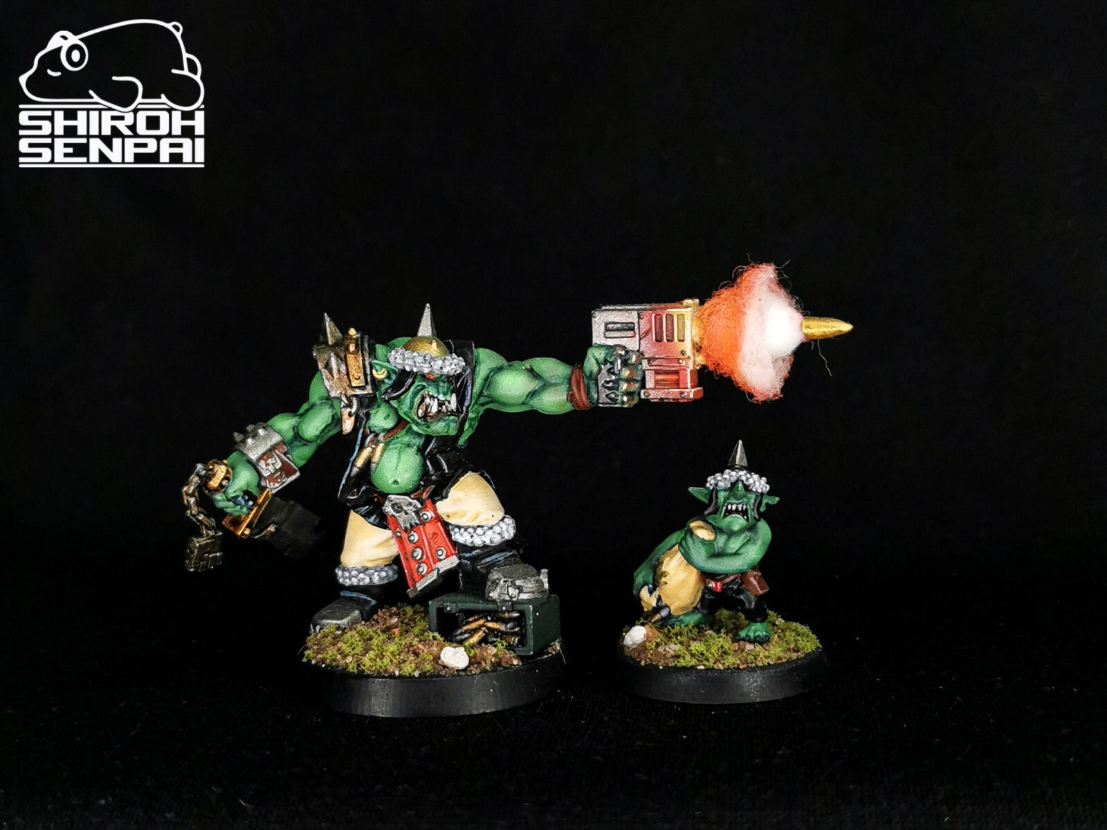 Gorzag Gitstompa and Nikkit Warhammer 40K Ork | Pro Painted with Custom ...