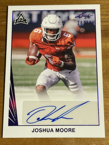 Joshua Moore RC Auto /30 2021 Leaf Memories Purple FREE SHIPPING | eBay