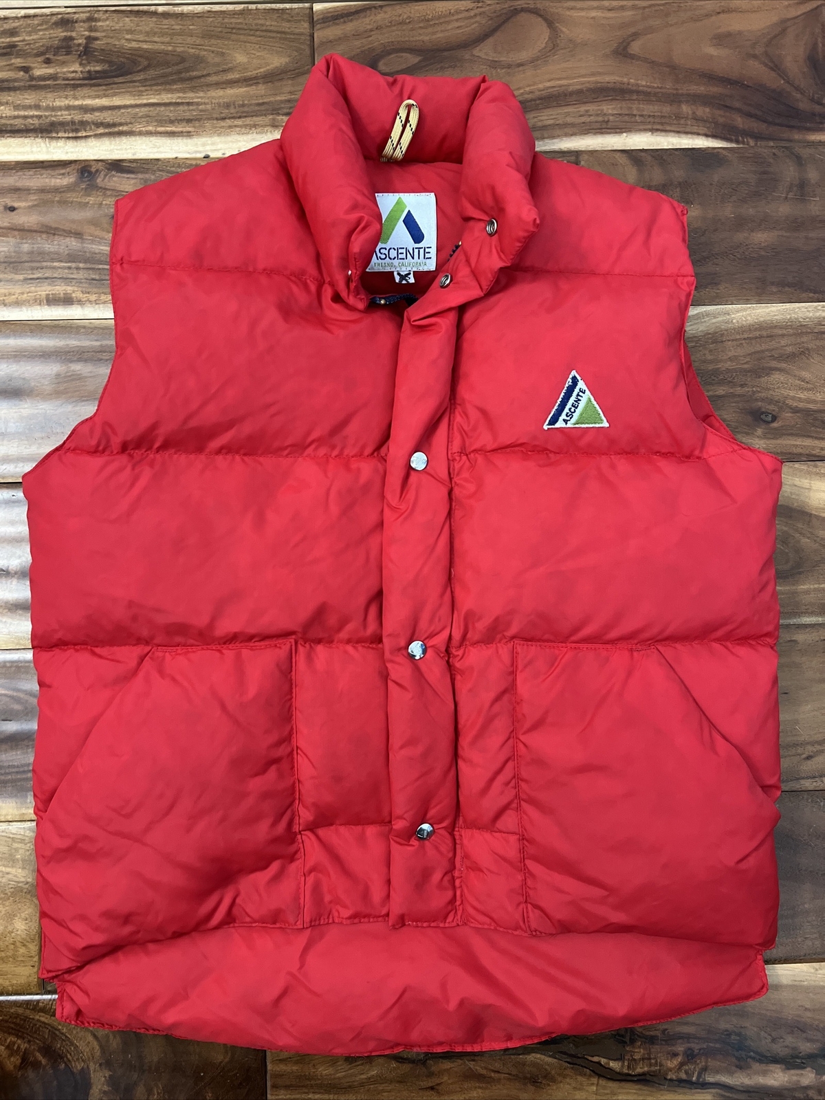 Vintage Ascente Down Puffer Red Vest Jacket Men's XS … - Gem
