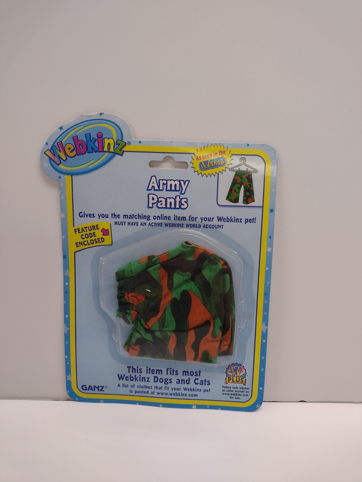 Ganz Webkinz Clothing Camo Army Pants New Sealed Unused Code | eBay