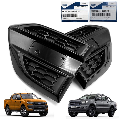 Rh+Lh Genuine Side Vent Fender Black Fits Ford Ranger XLT Wildtrak 2015 ...