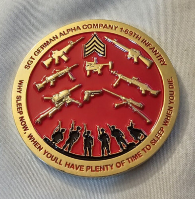 US Army 1st Battalion 69th Infantry Alpha Company Sergeant German ...