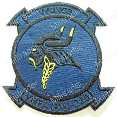 US Marine Corps Fighter Attack Squadron VMFA(AW) 225 Dark Vikings Patch (Dark) | eBay