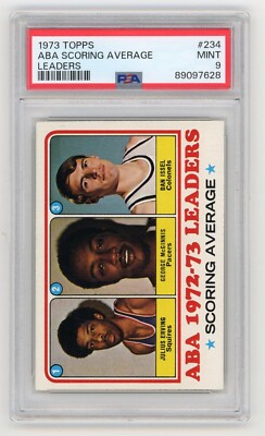 PSA 9 1973 Topps ABA Scoring Average Leaders #234 | eBay