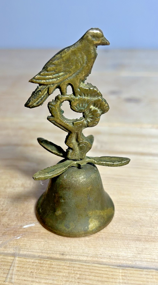 Vintage Brass Bird Bell 3.5" Dinner Bell School Bell | eBay