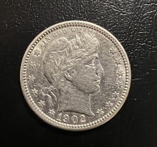 1902 BARBER QUARTER DOLLAR 25c **AU/BU** RARE US COIN. | eBay
