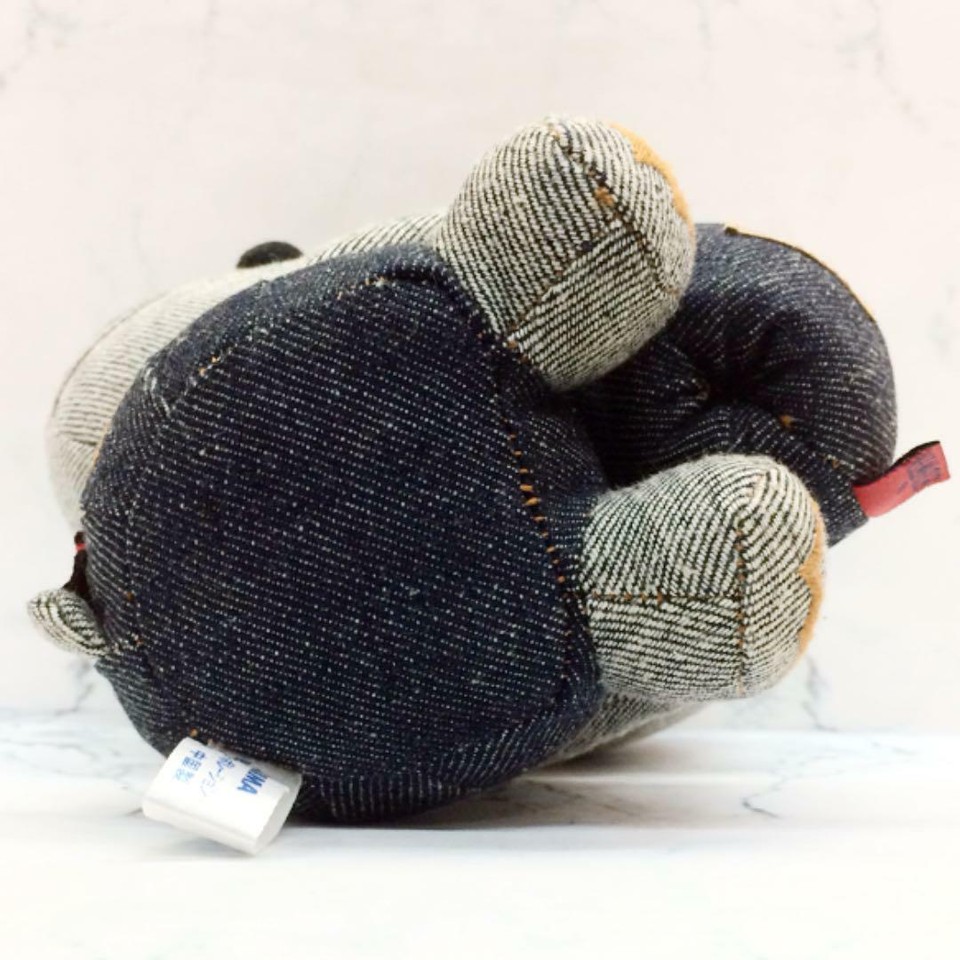 Sanrio Hello Kitty EDWIN Denim Print Plush Doll Toy Gray Blue Japan ...