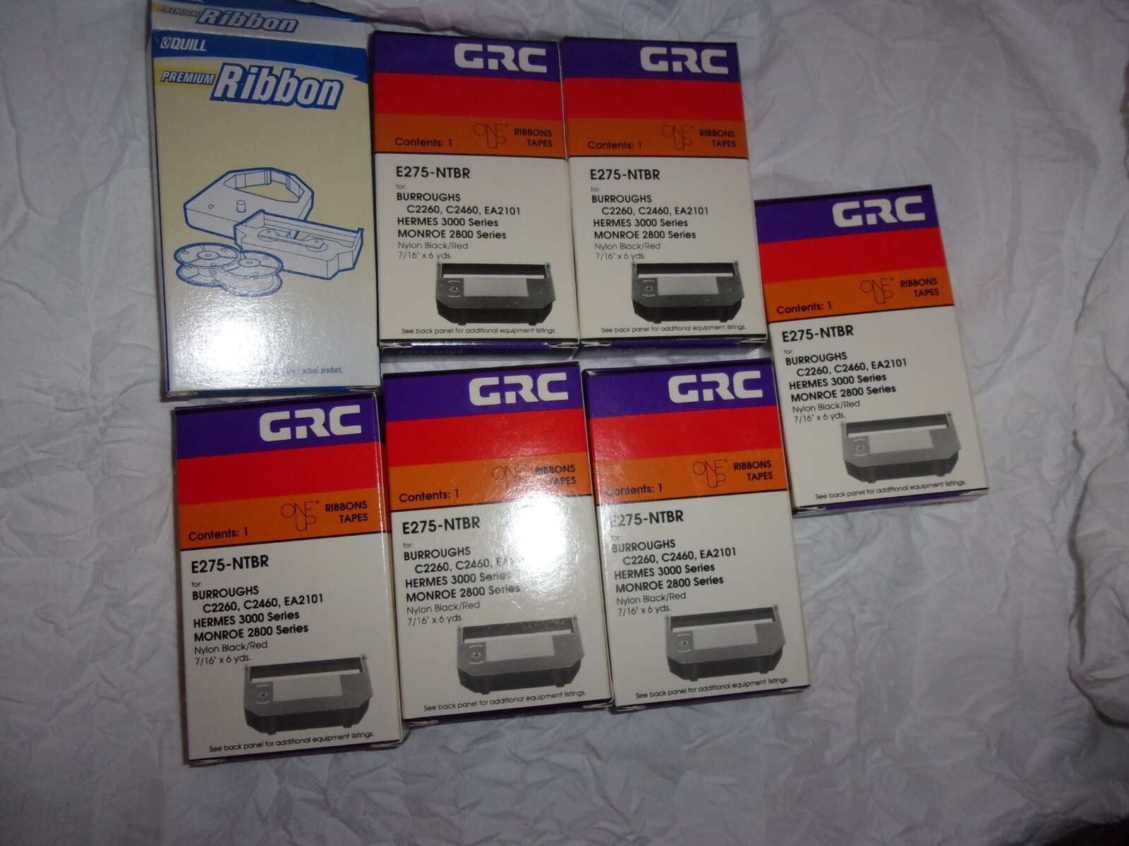 7 (6) CRC E275-NTBR (1) Quill Brand Burroughs Hermes Monroe Calculator ...