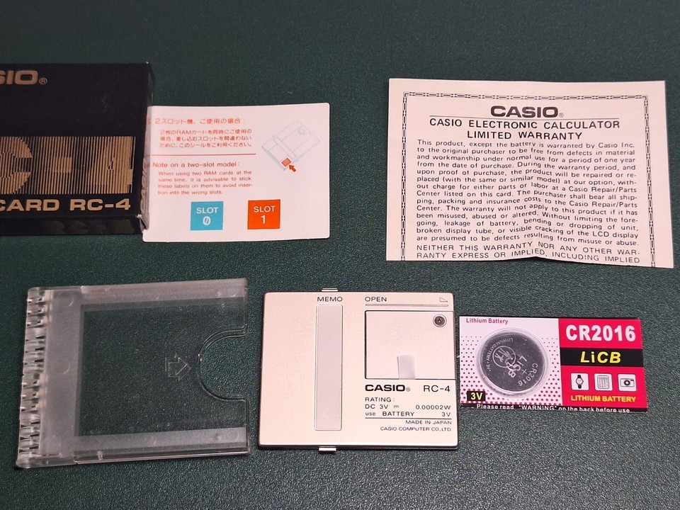 Casio Memory Module RC-4 For Calculators - New | eBay