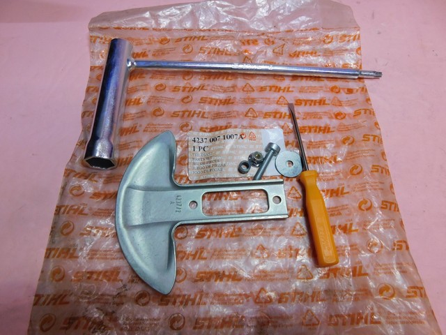 2 Genuine OEM STIHL Stihl tool kit 4237 007 1007A hedge trimmer With 2 ...