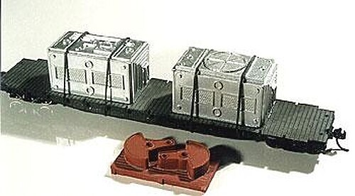 Chooch Large Machines Load (3) - HO Scale Model Train Freight Car Load ...