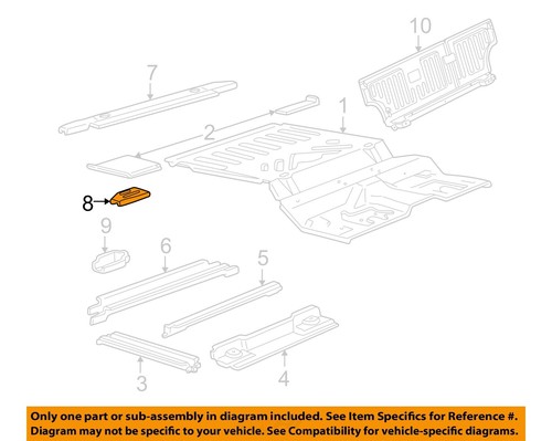 FORD OEM 91-05 Explorer Sport Trac Rear Body-Sill Reinf Plate ...