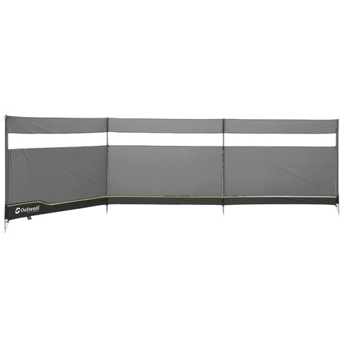 OUTWELL 5M WINDBREAK CHARCOAL GREY BEACH WINDSCREEN CAMPING WIND ...