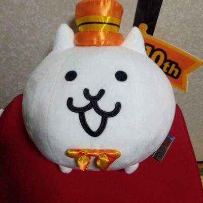 PONOS The Battle Cats Cat 10th Anniversary Plush Doll Stuffed Toy Japan ...
