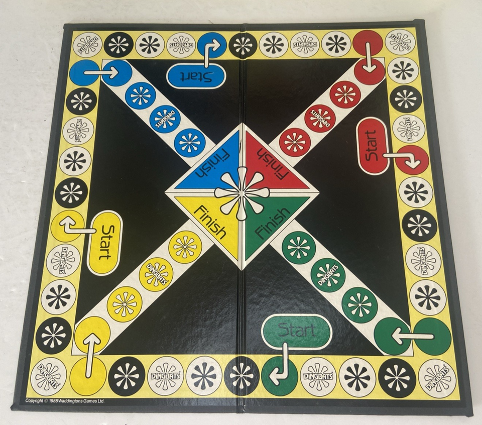 Waddingtons Vintage, Junior Dingbats Board Game 1988. With Badge ...