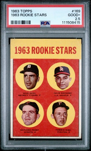 1963 TOPPS #169 1963 ROOKIE STARS PSA 2.5 | eBay