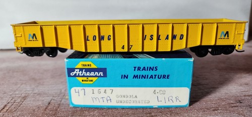 Long Island Railroad MTA Yellow Gondola 47 Athearn Custom Painted HO ...