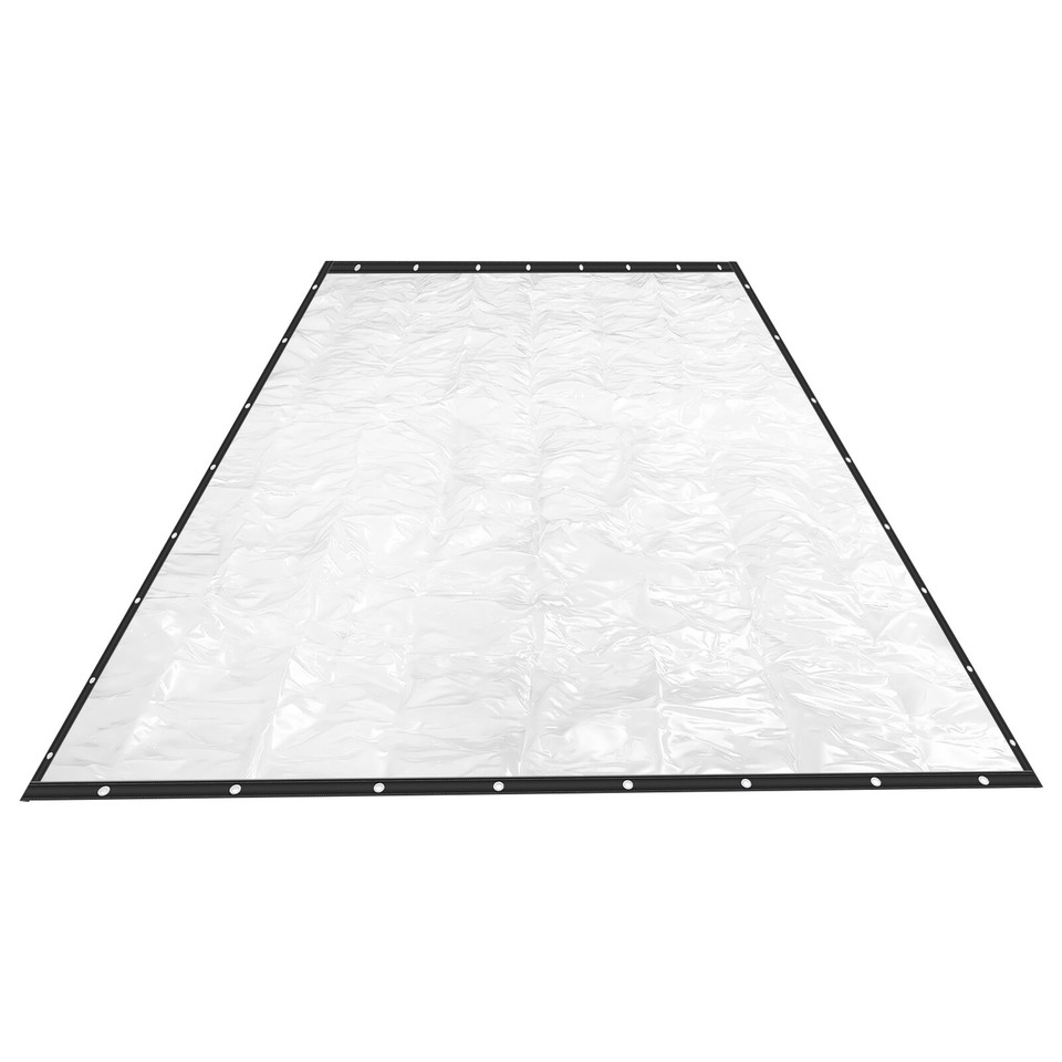 Clear Vinyl Tarp for Patio, Outdoor Clear Tarp Curtain, PVC Outdoor ...
