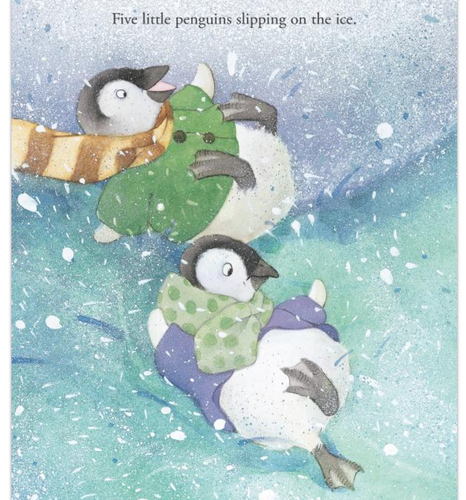Five Little Penguins Slipping on the Ice by Steve Metzger (2009, Trade ...